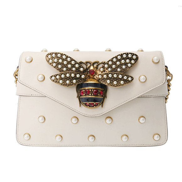 Gucci | Bags | Gucci Broadway Bag White Leather Shoulder | Poshmark